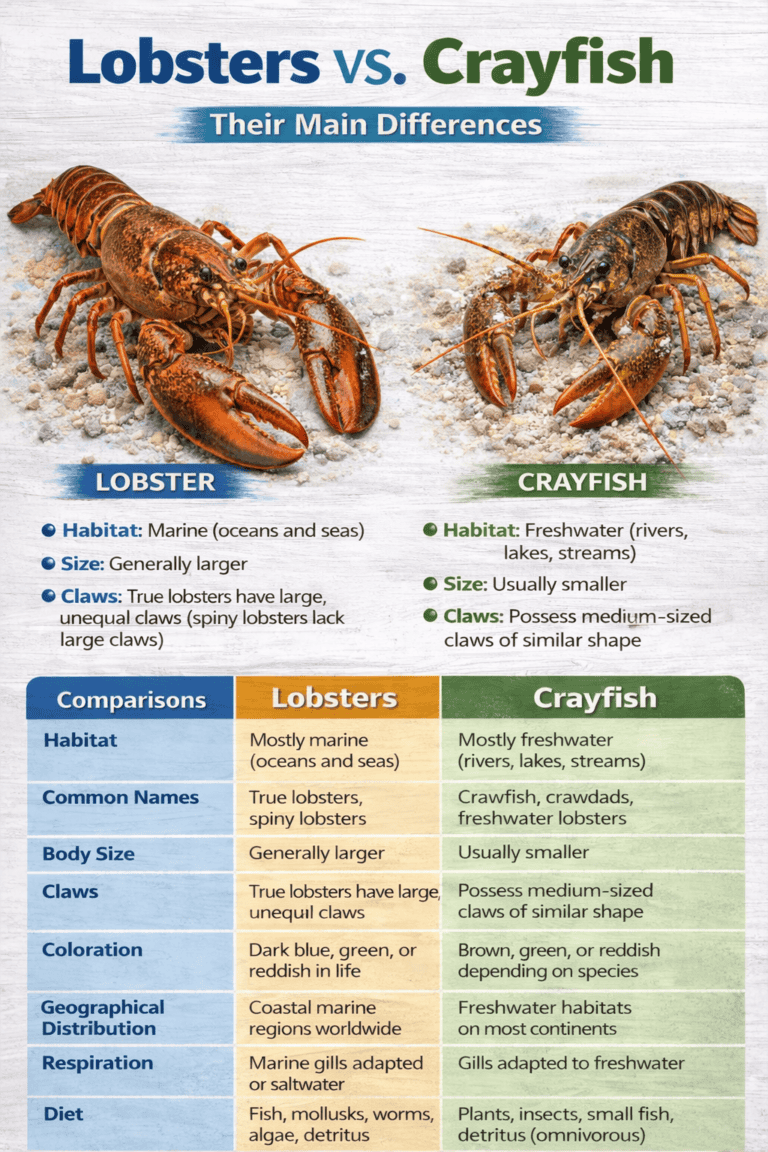 Crayfish vs Lobster : Differences Explained | Zoologyverse
