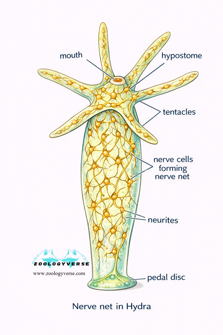 PRIMITIVE NERVOUS SYSTEM OF COELeNTERATES AND ECHINODERMS | Zoologyverse