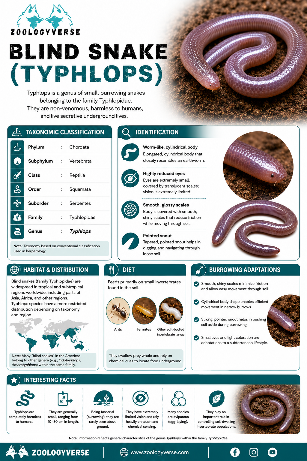 TYPHLOPS (BLIND SNAKE) | Zoologyverse